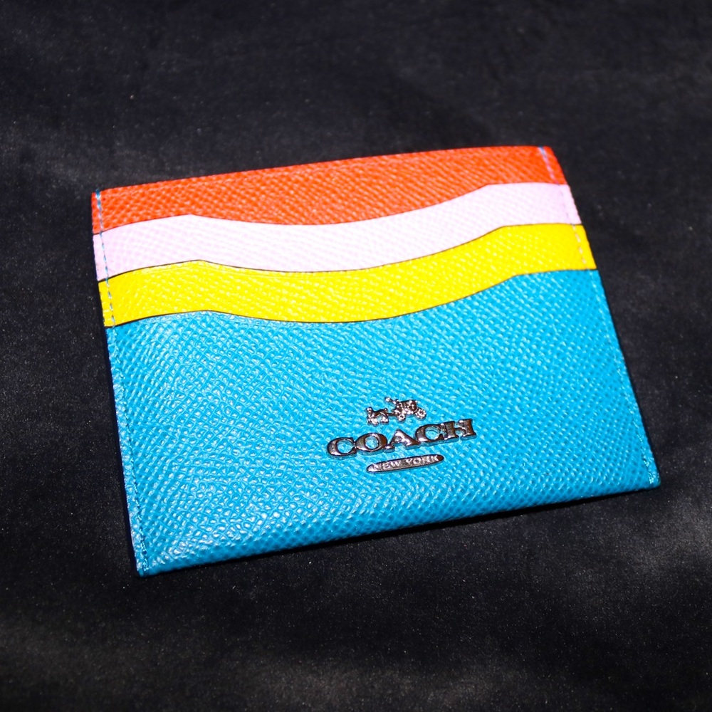 Coach Multi-Color Card Holder - Gem